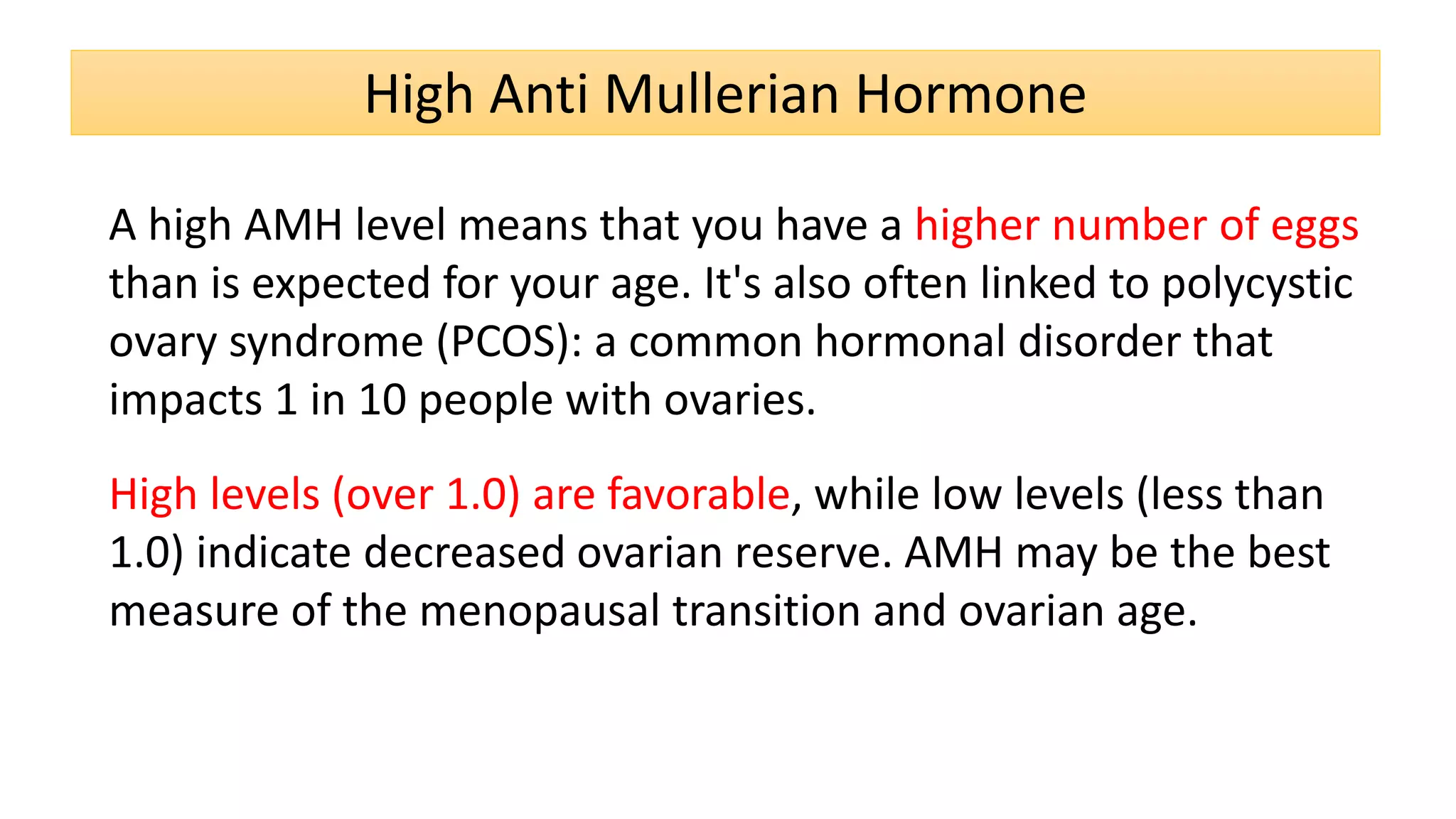 Anti Mullerian hormone -(AMH) -All Facts You Should Know | A Crucial Hormone -Medical ...