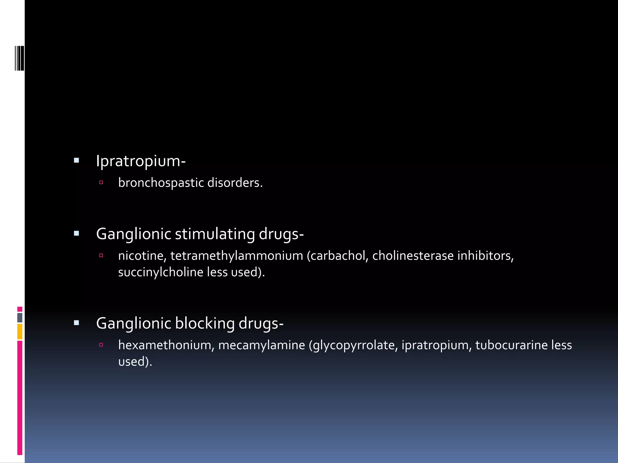 Anti-muscarinic drugs | PPTX