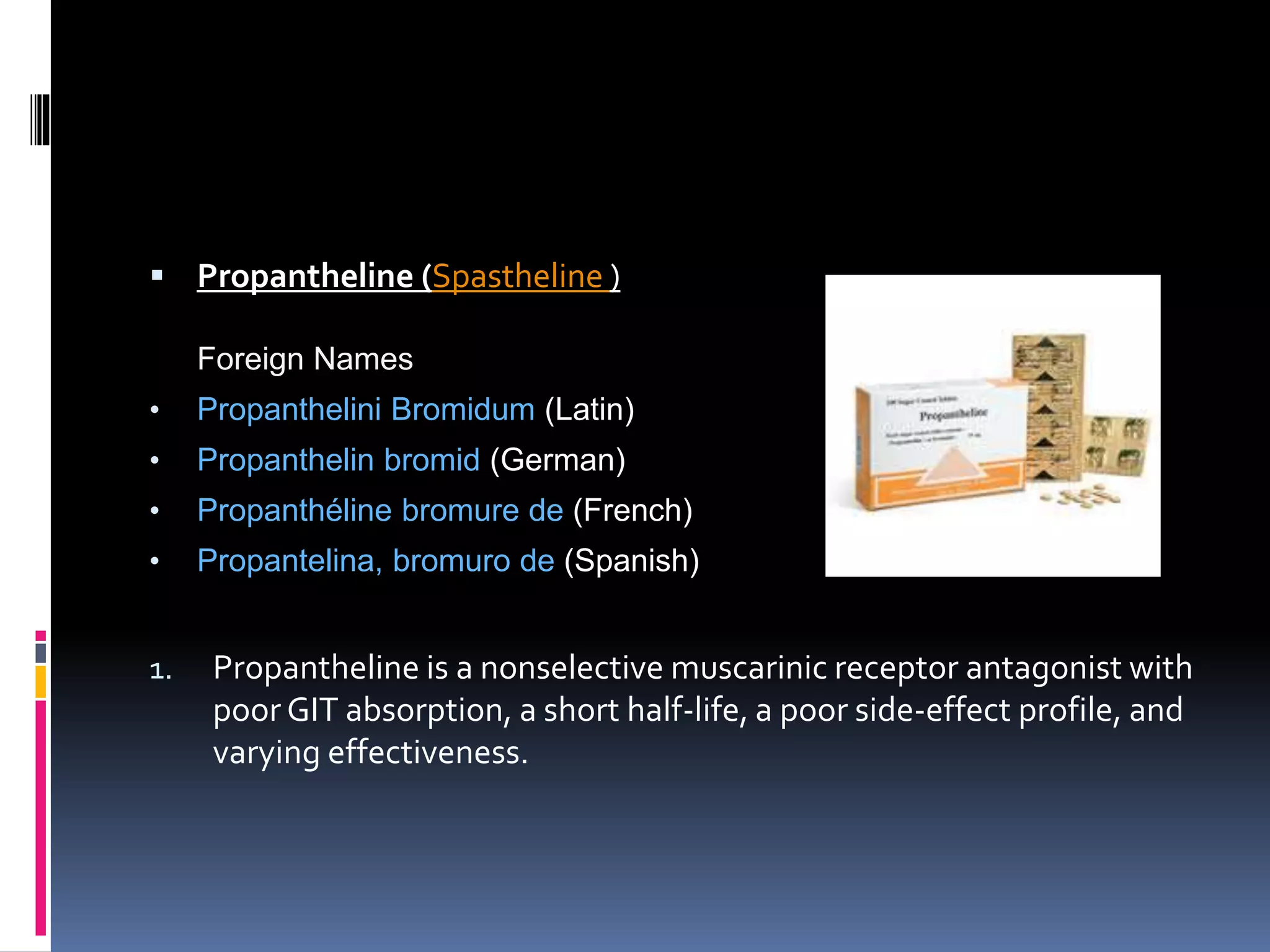Anti-muscarinic drugs | PPTX