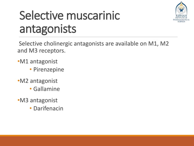 Muscrinic Antagonist and nicotinic antagonist Drugs.pptx