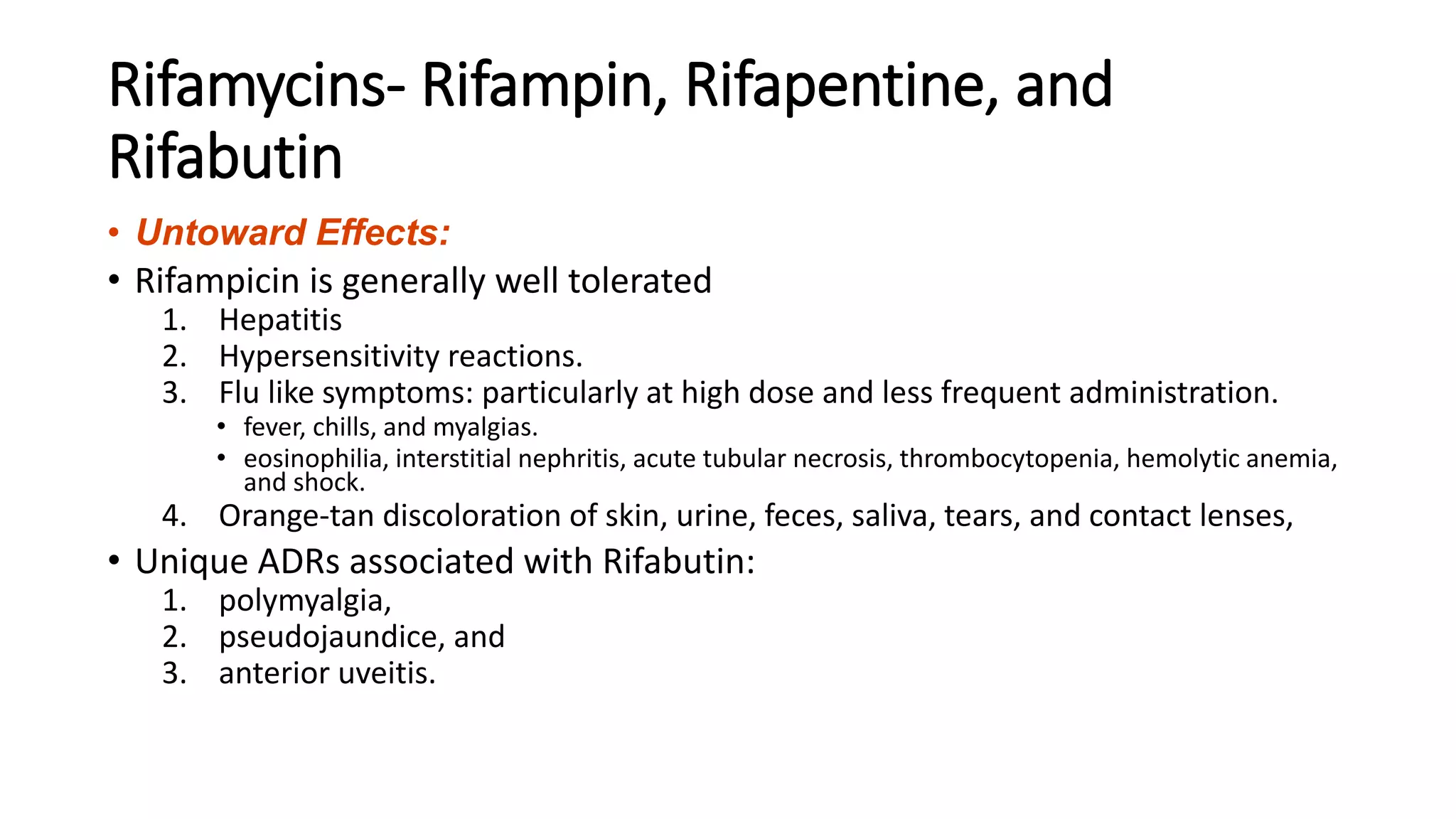 Antimycobacterial agents | PPTX