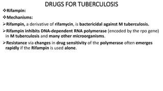 Antimycobacterial Drugs.pptx | Pharmaceutical Drugs | Medical Health