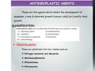 Antineoplastic agents | PPT
