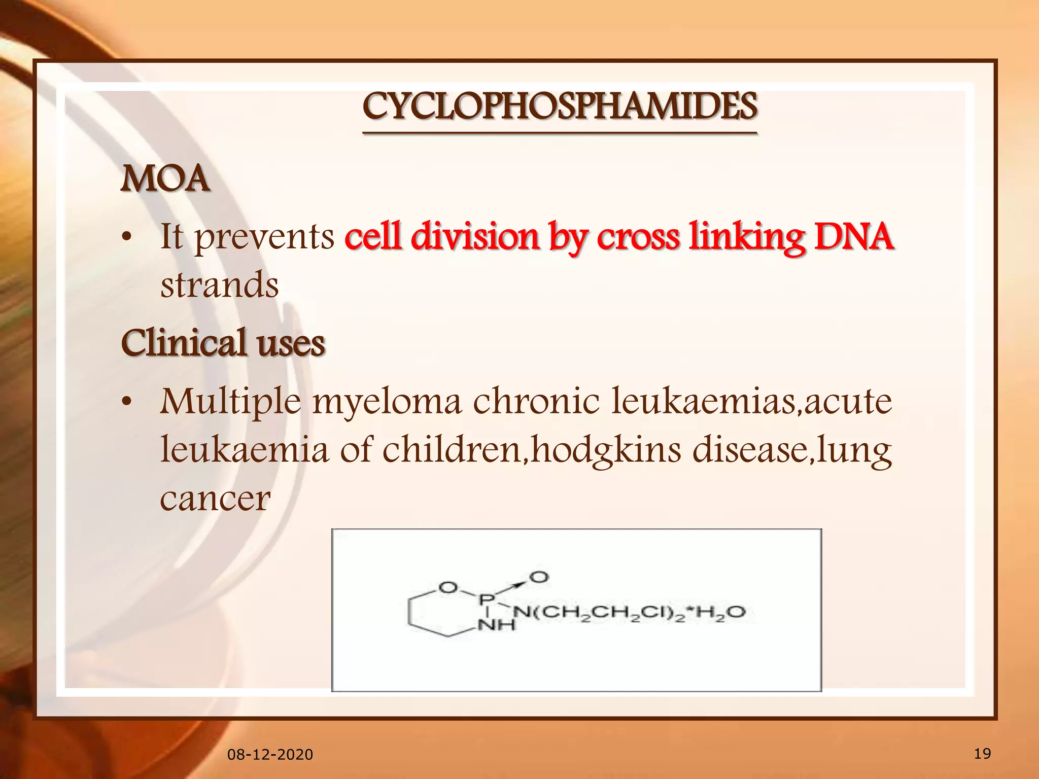 Anti neoplastic agents | PPTX