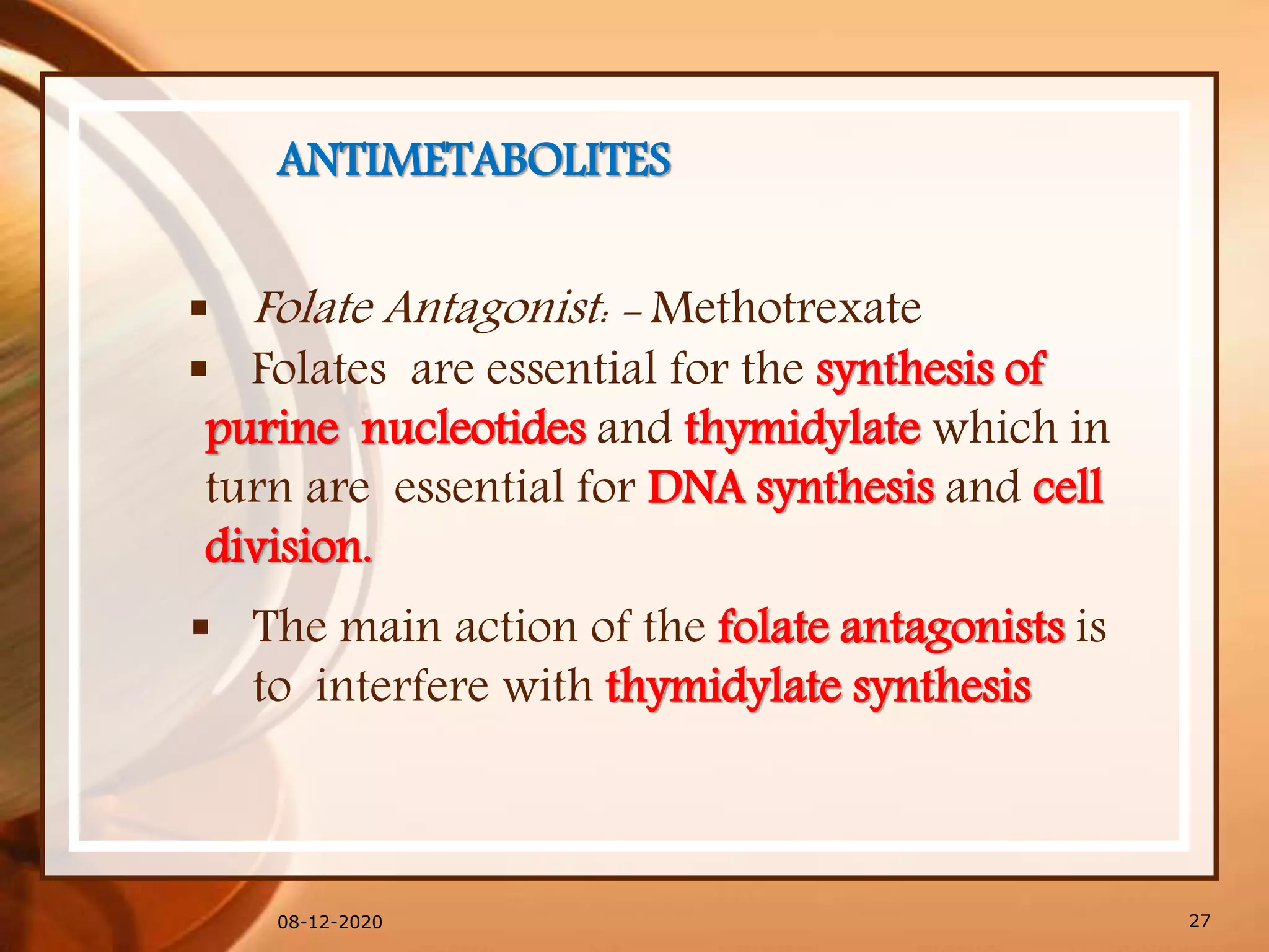 Anti neoplastic agents | PPTX