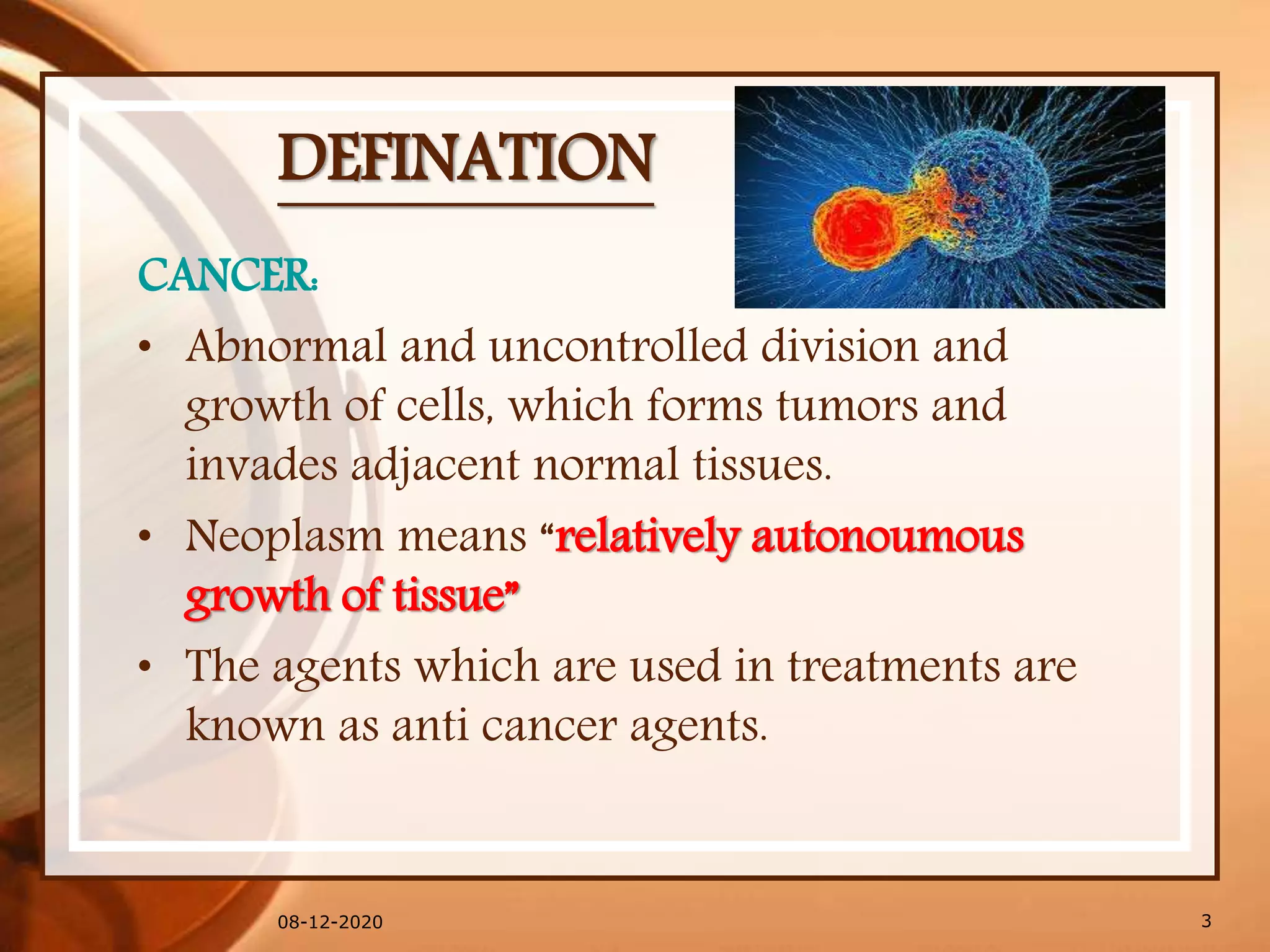 Anti neoplastic agents | PPTX