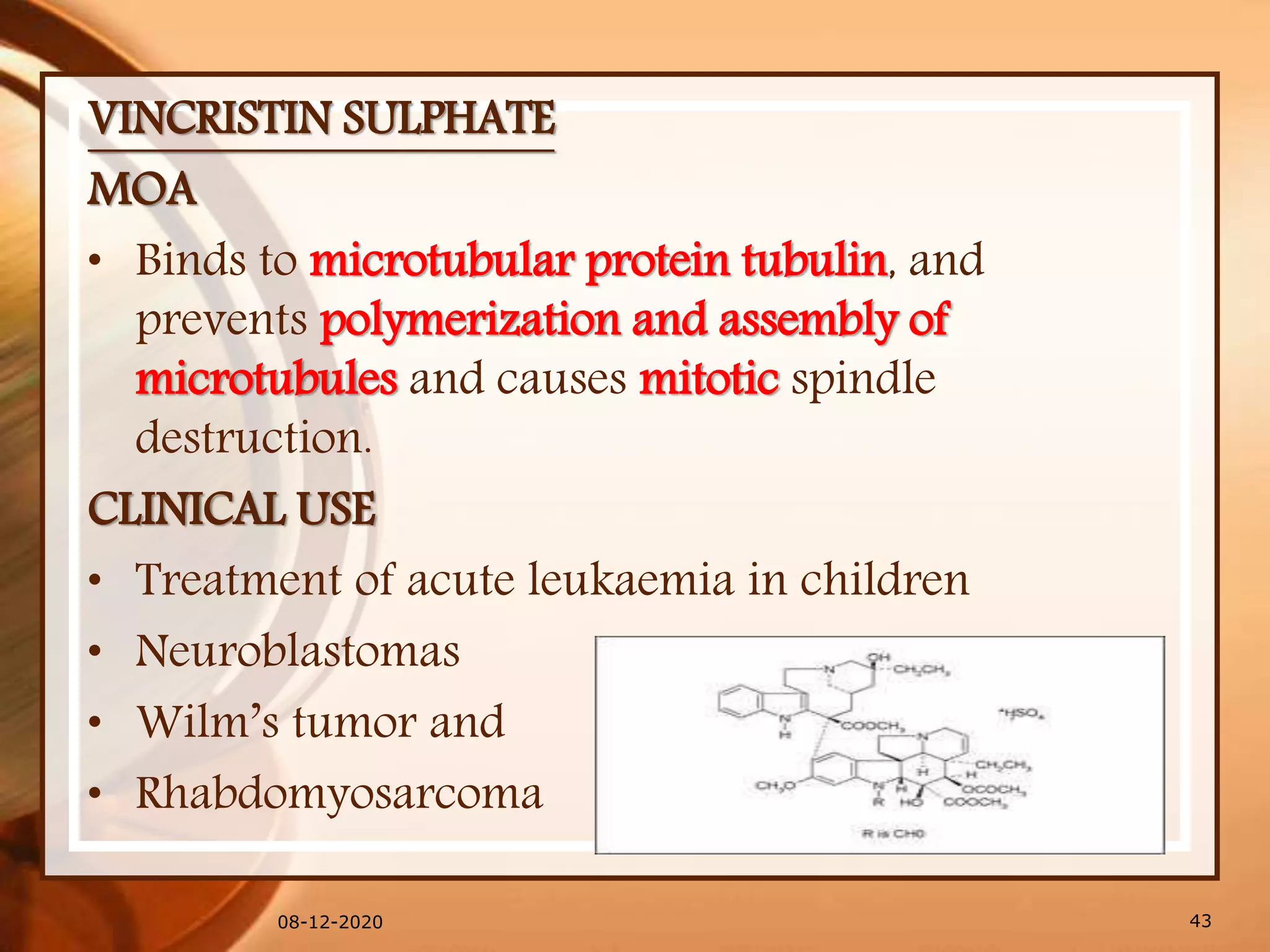 Anti neoplastic agents | PPTX