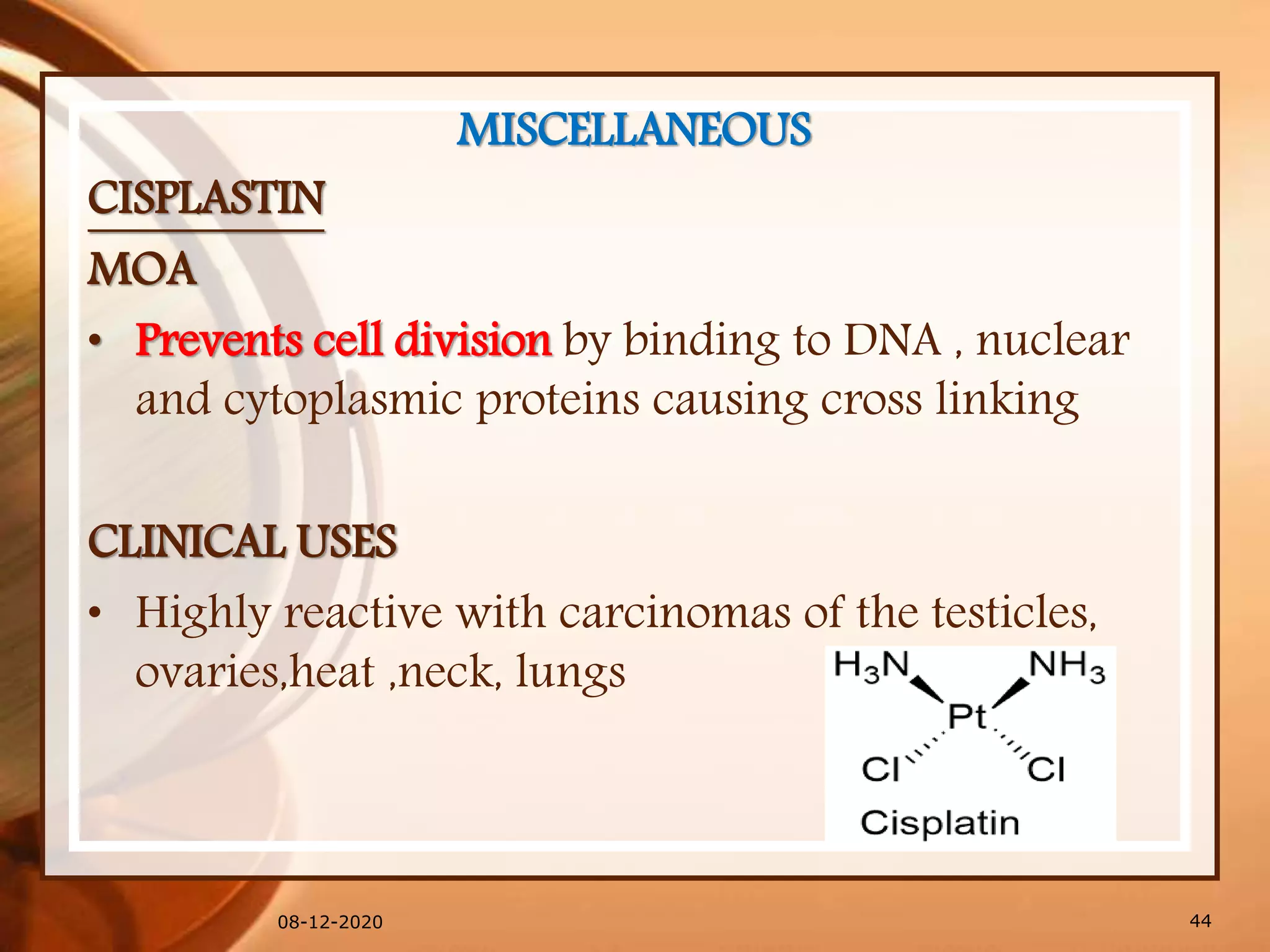 Anti neoplastic agents | PPTX