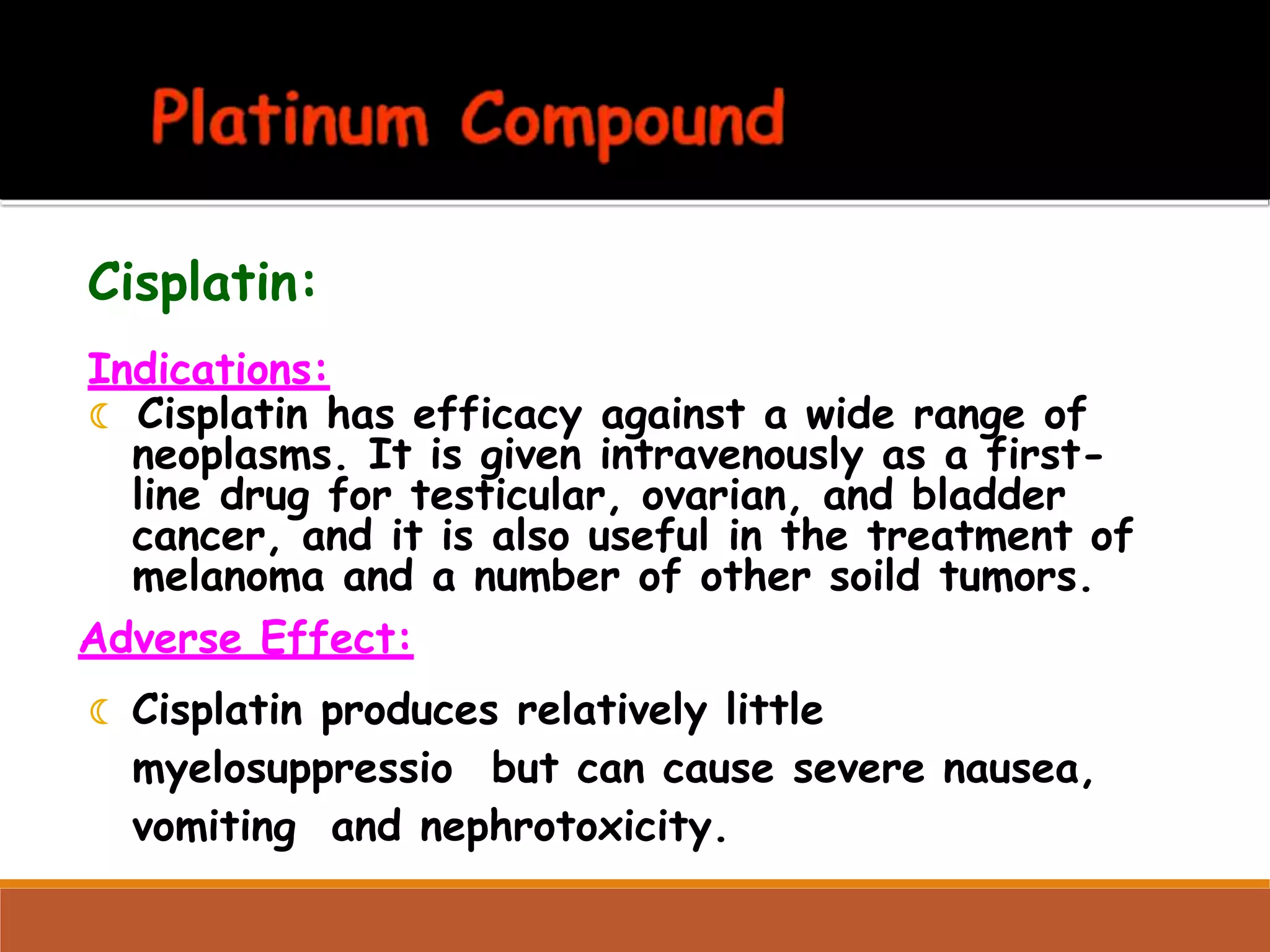 Anti neoplastic agents | PPTX