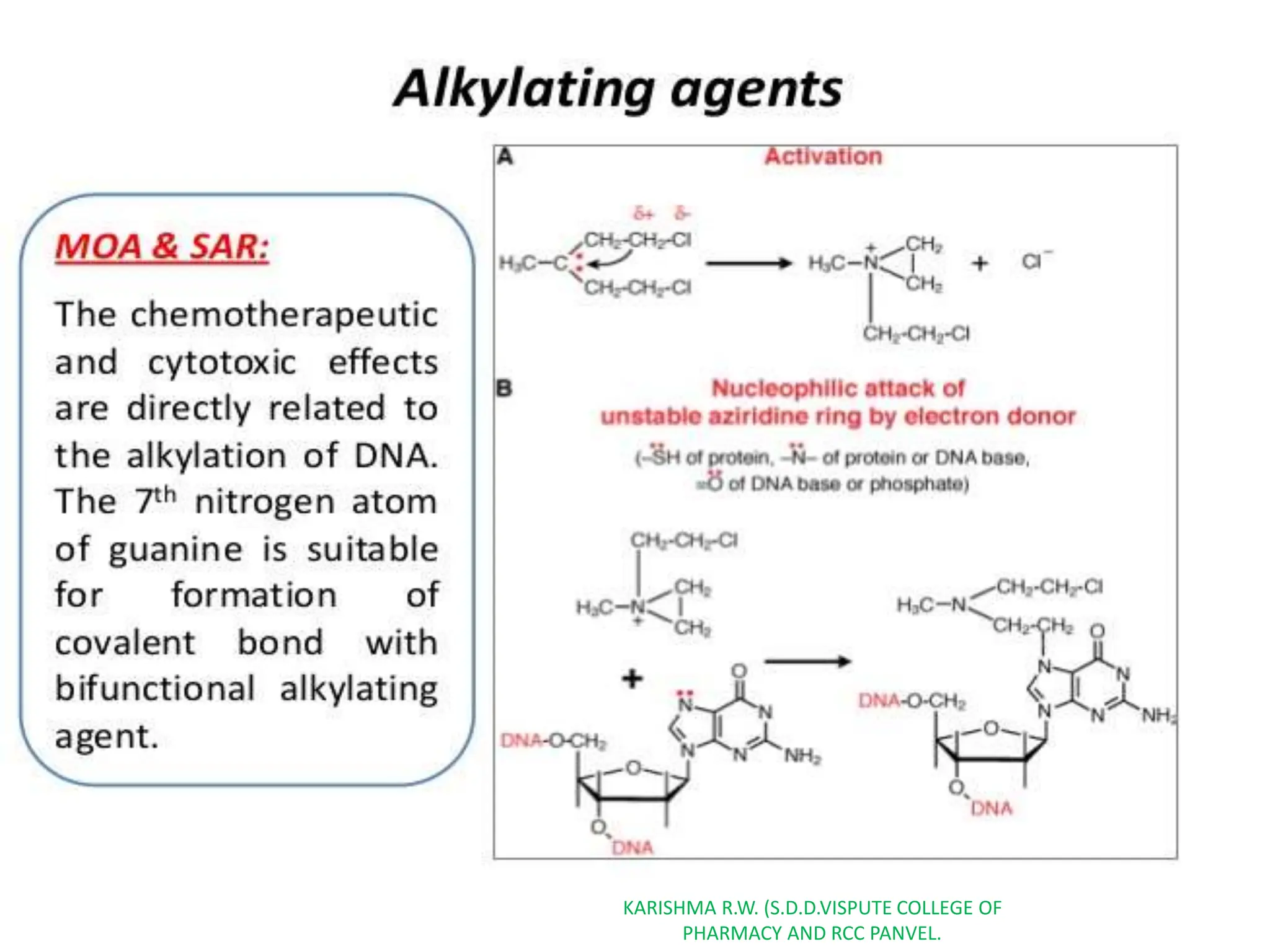 Antineoplastic agents- Alkylating agents .pptx