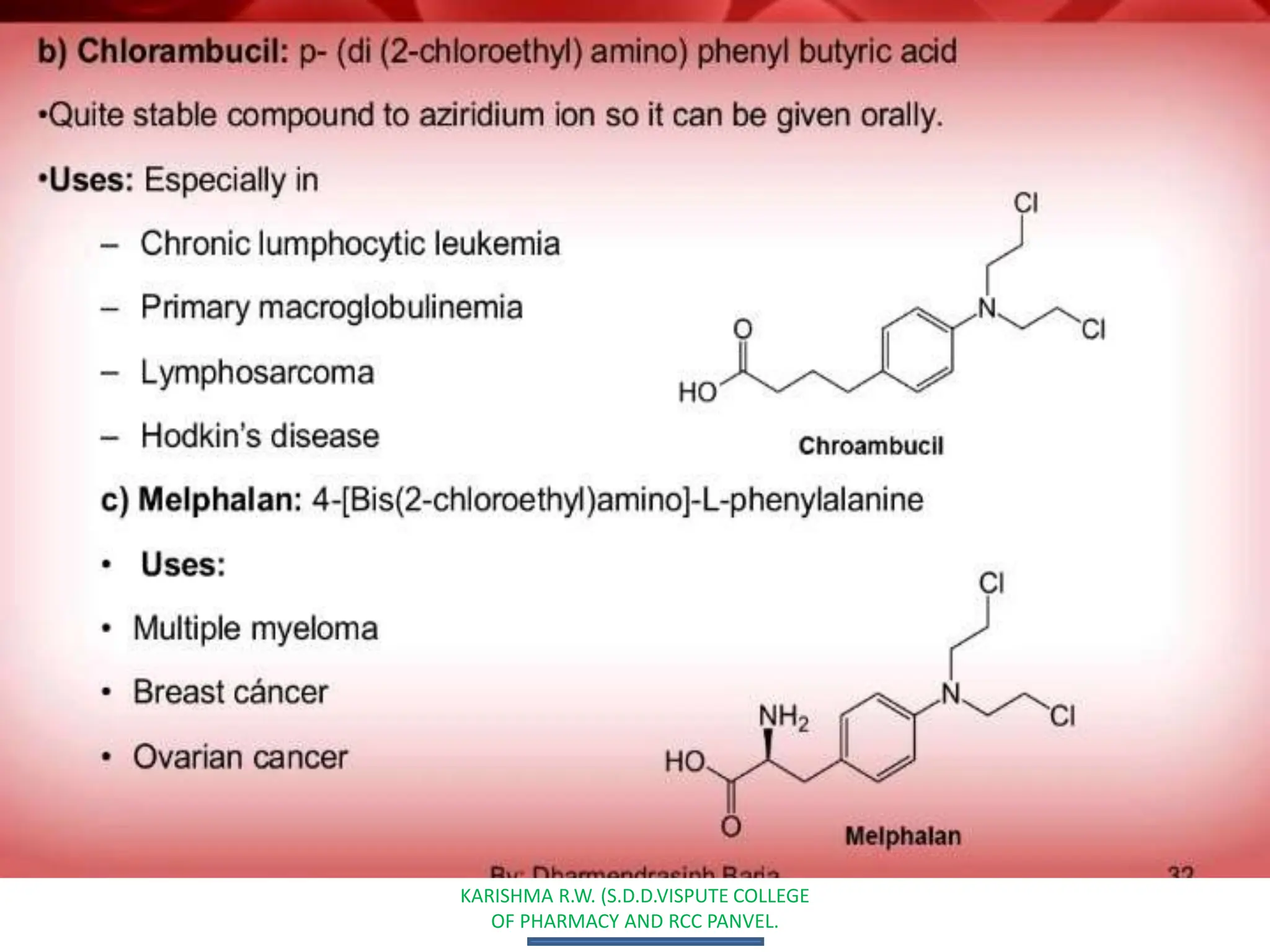Antineoplastic agents- Alkylating agents .pptx