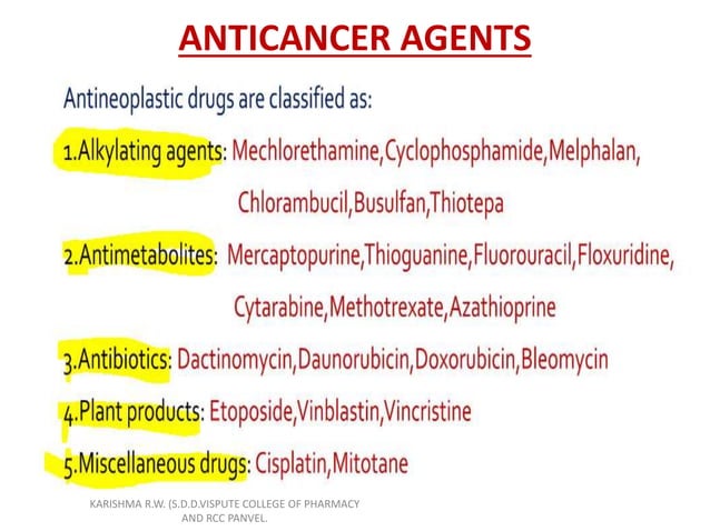 Antineoplastic agents- Alkylating agents .pptx