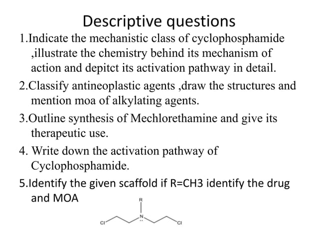 Antineoplastic agents- Alkylating agents .pptx