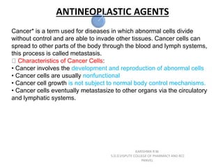 Antineoplastic agents- Alkylating agents .pptx