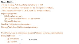 Antineoplastic agents/ Anticancer agents | PDF