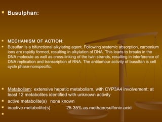 Busulfan Mechanism Of Action