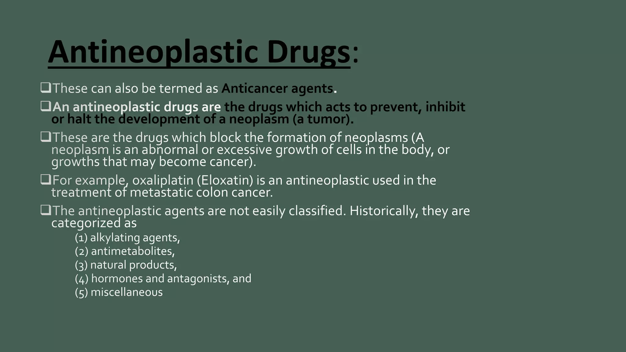 Antineoplastic drug- M.pharma- Pharmaceutical Chemistry- by Sakshi ...
