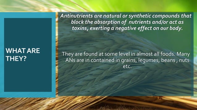 Antinutrients | PPTX
