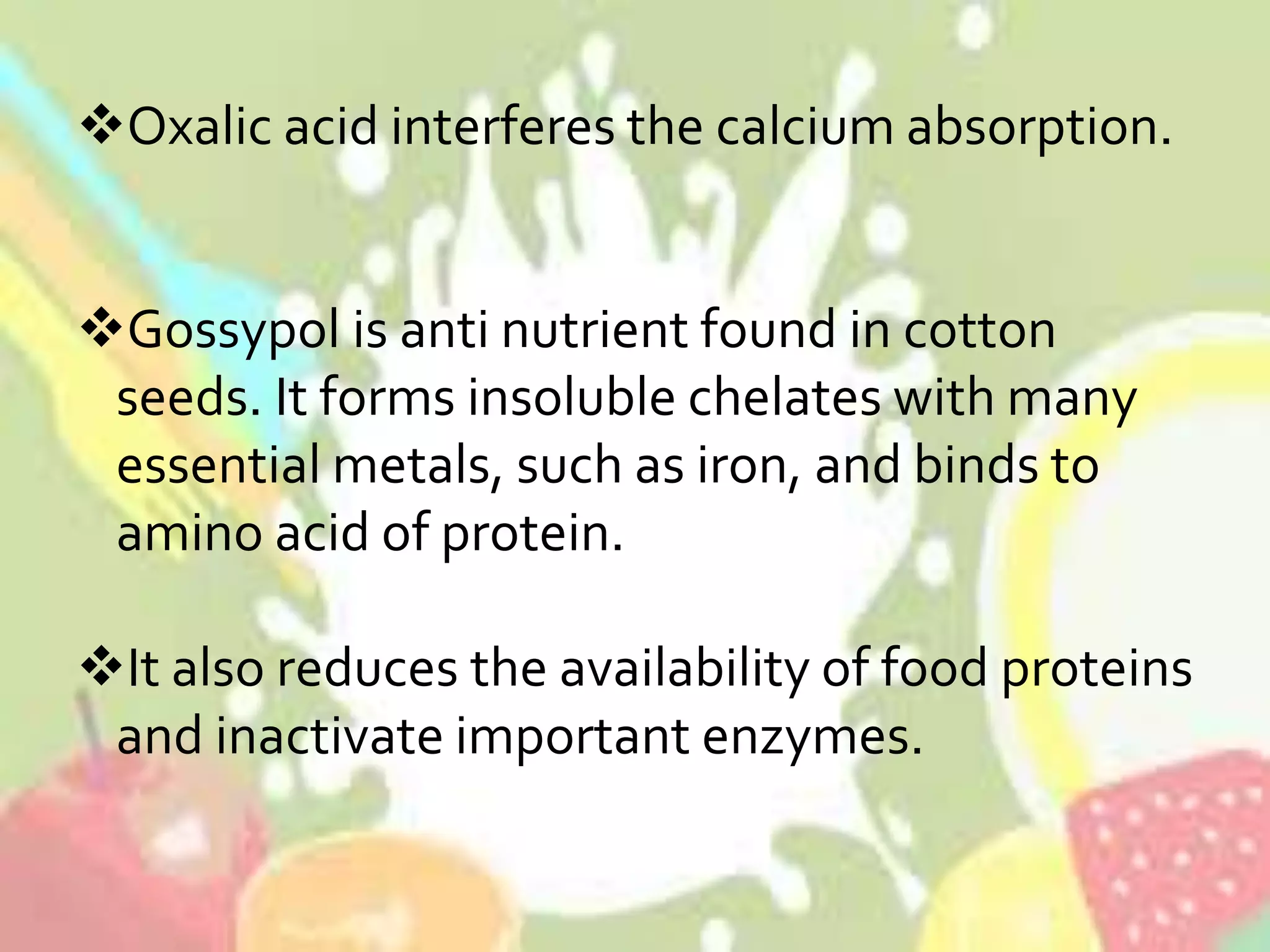Antinutrients | PPTX