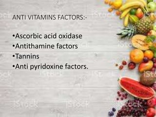 Antinutrients | PPTX