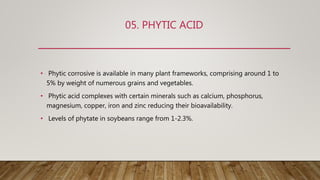 Anti nutritional factors | PPTX