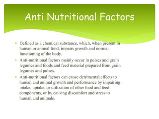 Antinutritional factors in pulses | PPTX