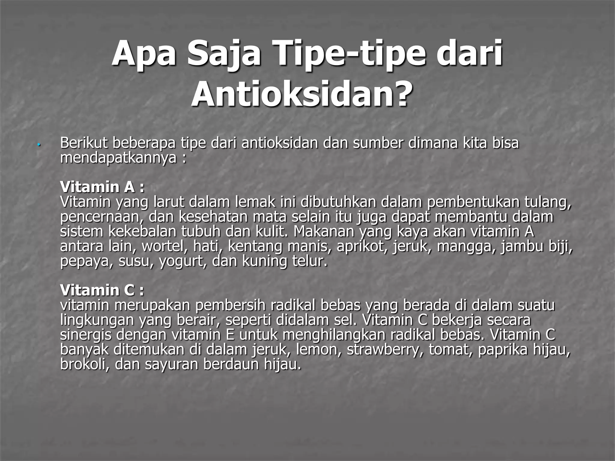Antioksidan | PPTX