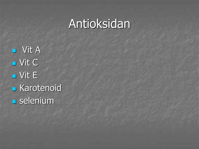 Antioksidan | PPTX