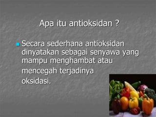 Antioksidan | PPTX