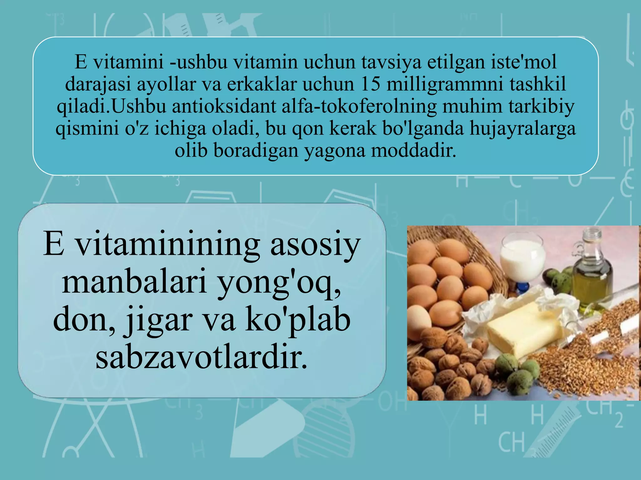 Antioksidantlar, ularning klinikada qо‘llanilishi.ppt