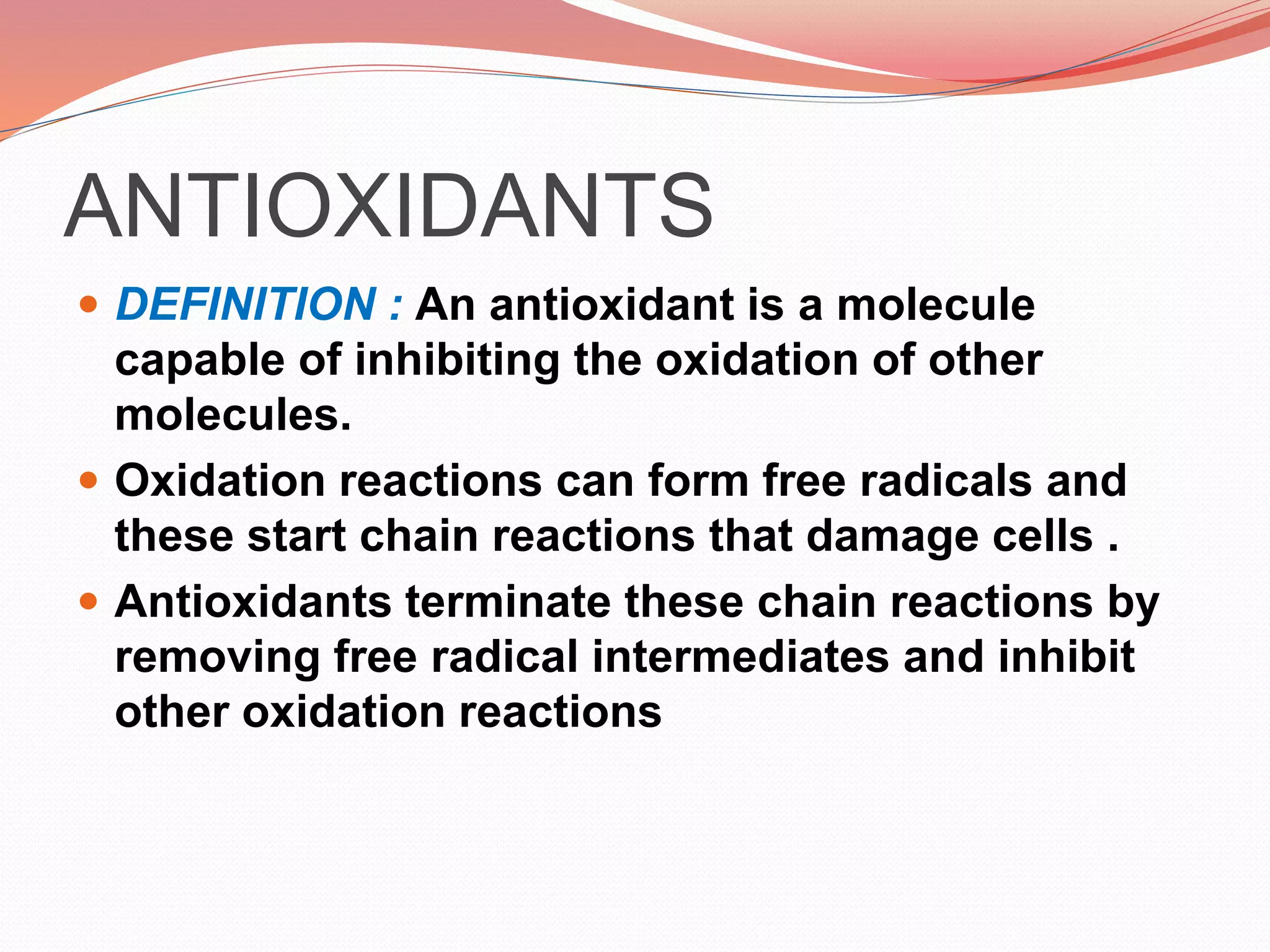 Antioxidant | PPTX