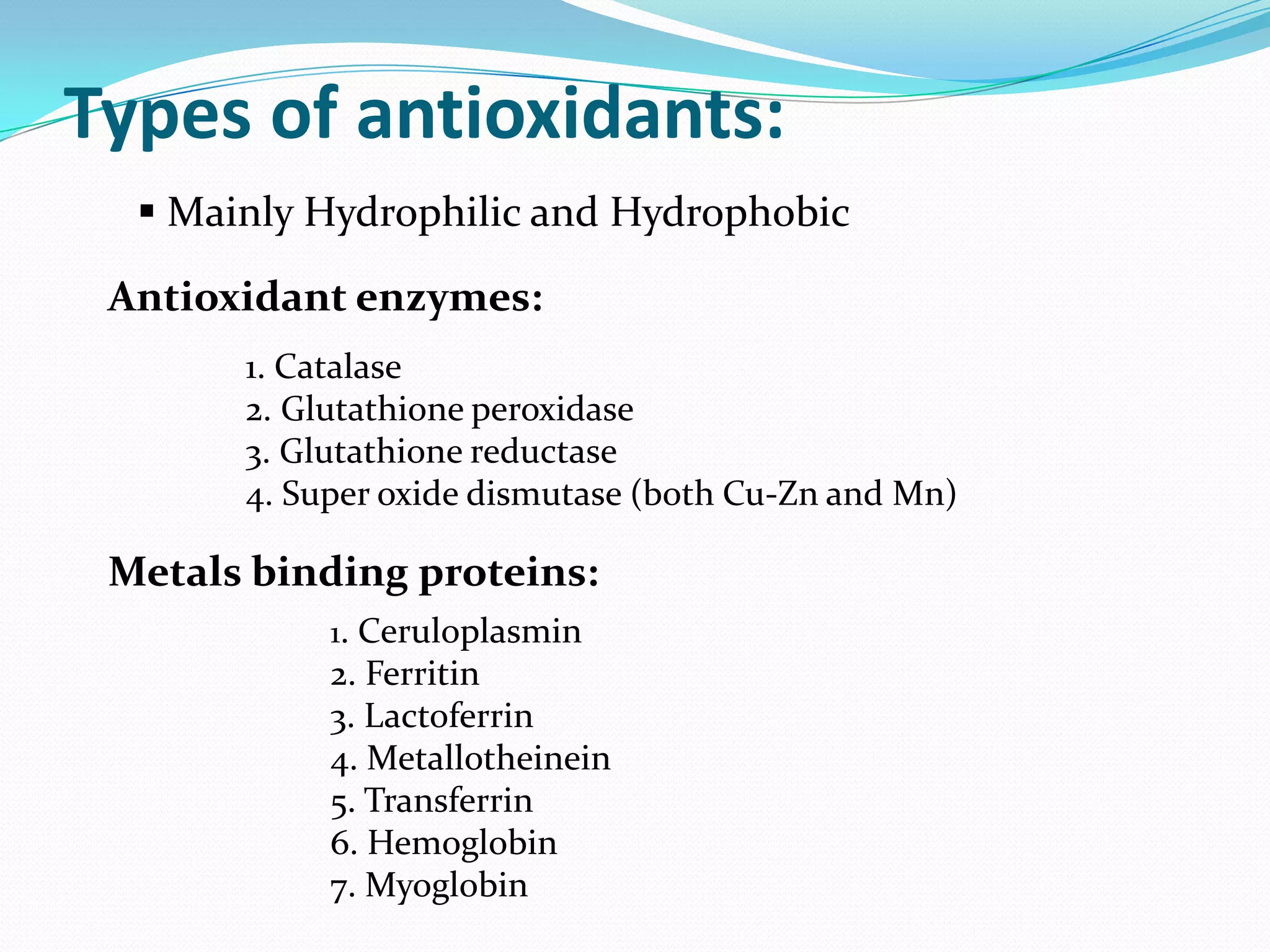 Antioxidants | PPTX