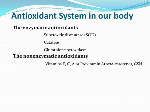Antioxidants | PPTX | Chemistry | Science