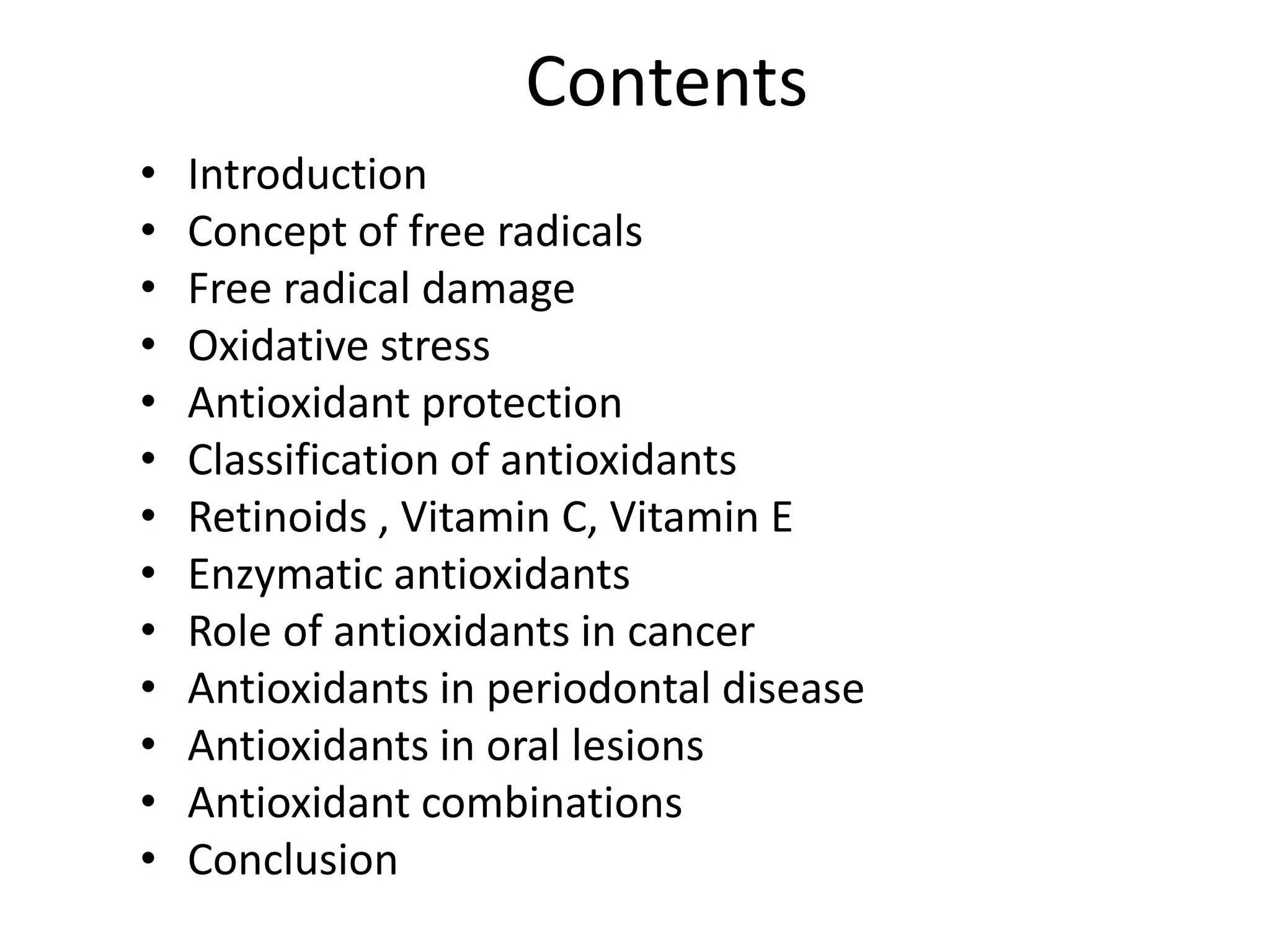 Antioxidants | PPTX