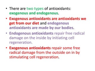 Antioxidants- for Bpharm students | PPTX
