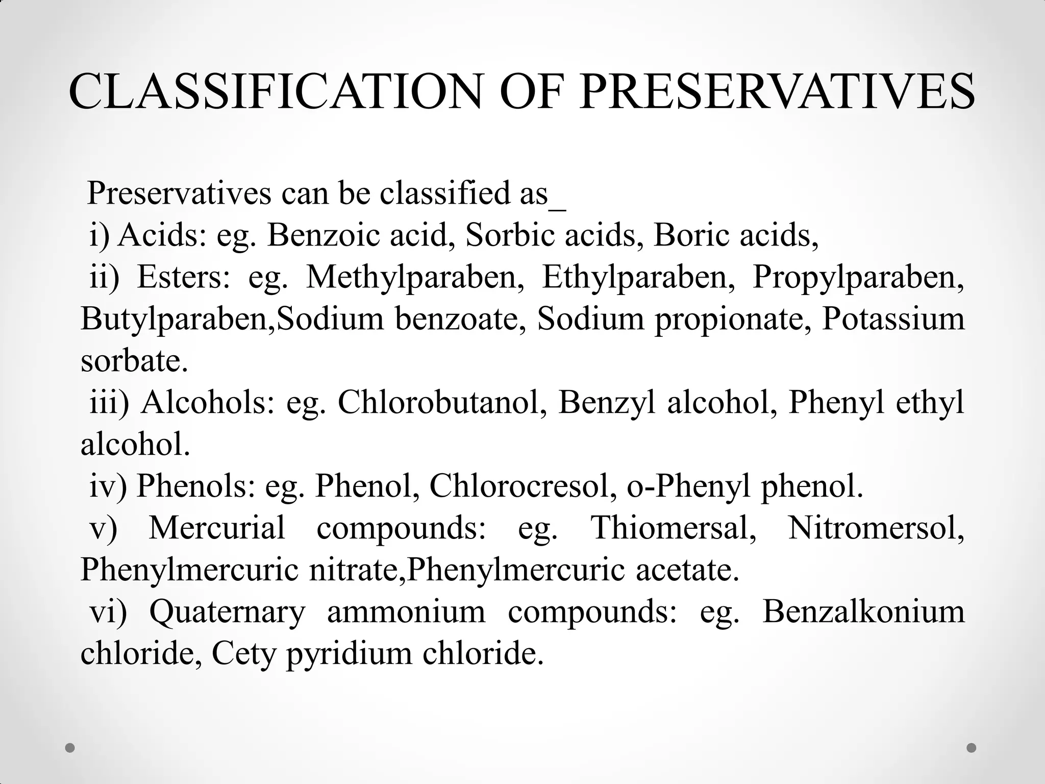 Antioxidants and preservatives | PPT