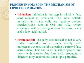 Antioxidants and their therapeutic implications | PPTX
