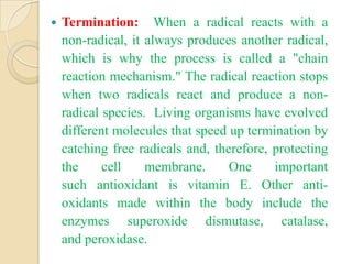 Antioxidants and their therapeutic implications | PPTX