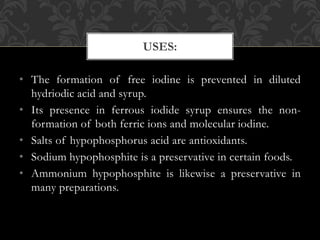Antioxidants ; Glass | PPTX | Chemistry | Science