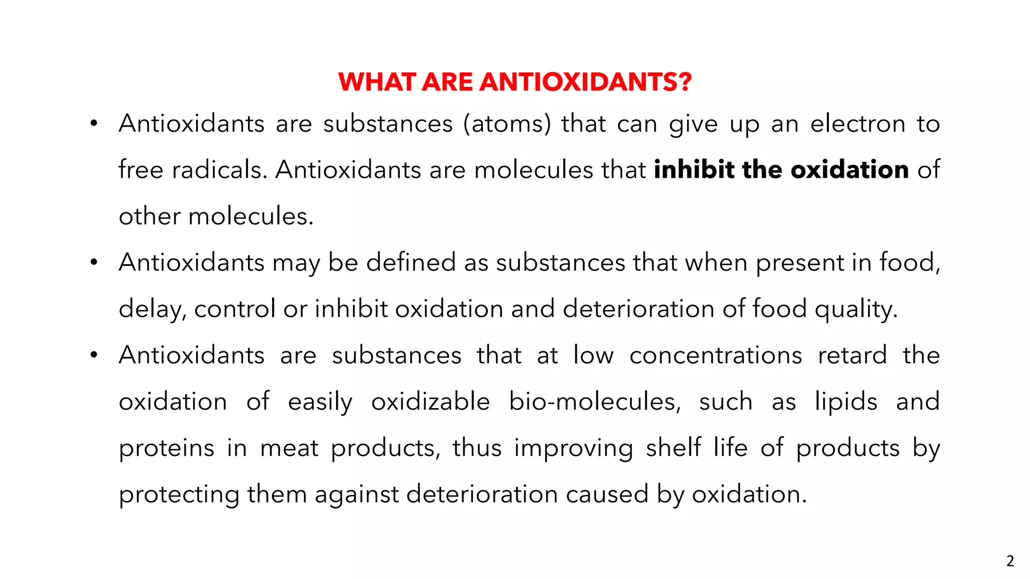 Antioxidants, sweeteners and flavours | PPT