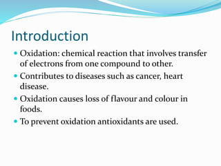 Antioxidants in Food | PPTX