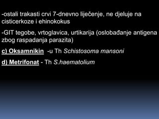 Antiparazitarni lijekovi zamjena | PPTX