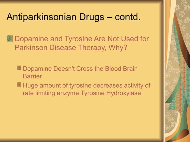 antiparkinson drug-Dopamine precursors,levodopa,cabidopa,bromocriptyne ...