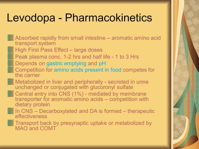 antiparkinson drug-Dopamine precursors,levodopa,cabidopa,bromocriptyne ...