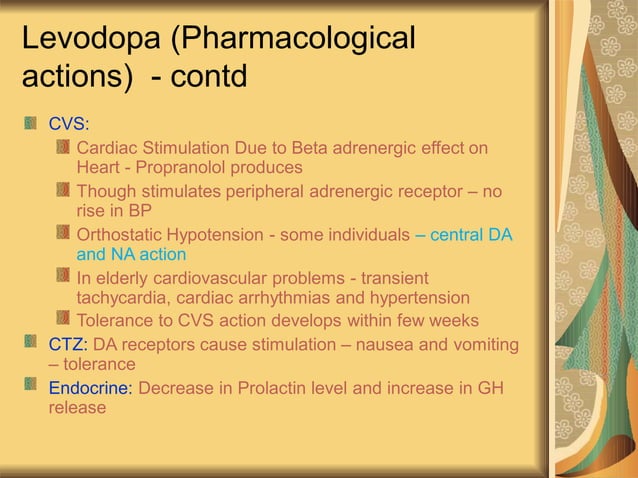 antiparkinson drug-Dopamine precursors,levodopa,cabidopa,bromocriptyne ...