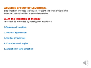 Anti parkinsonian drug ppt | PPTX