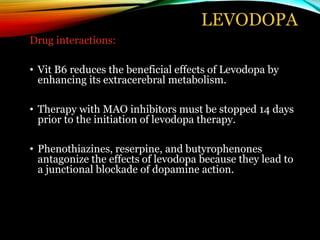 Anti parkinsonian drugs | PPTX