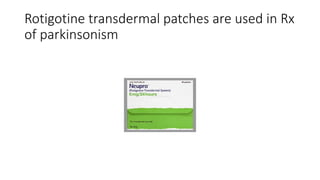 Antiparkinsonian drugs PHARMACOLOGY REVISION NOTES | PDF