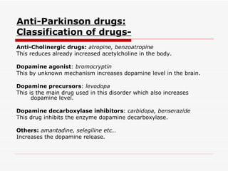 Anti Parkinsonism | PPT