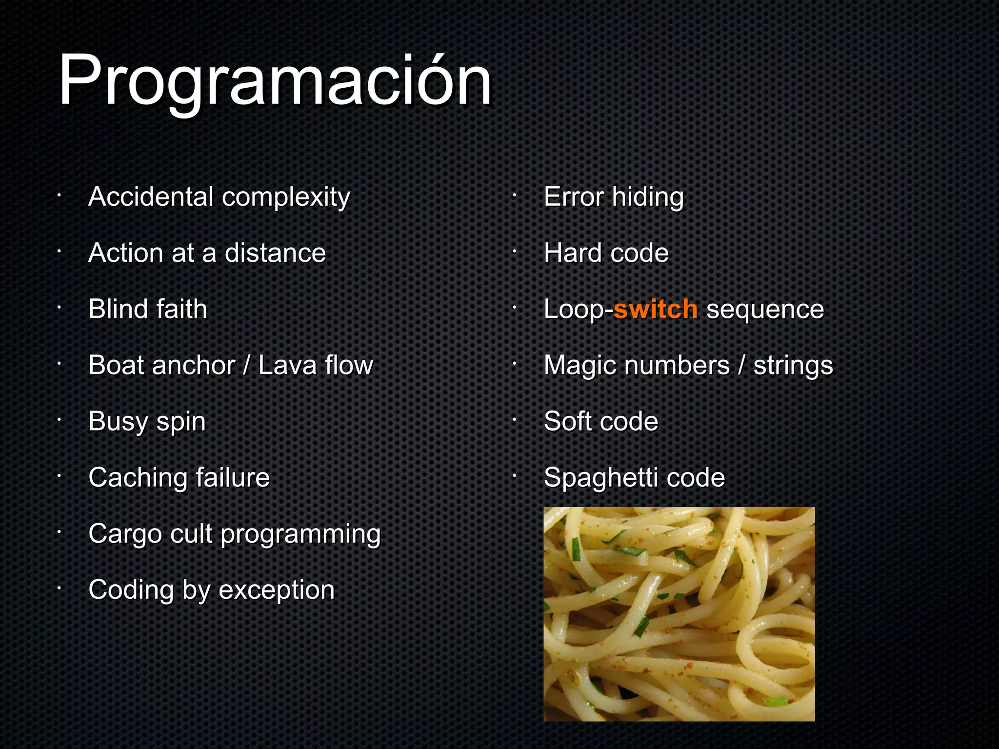 Antipatrones de Software | PPT
